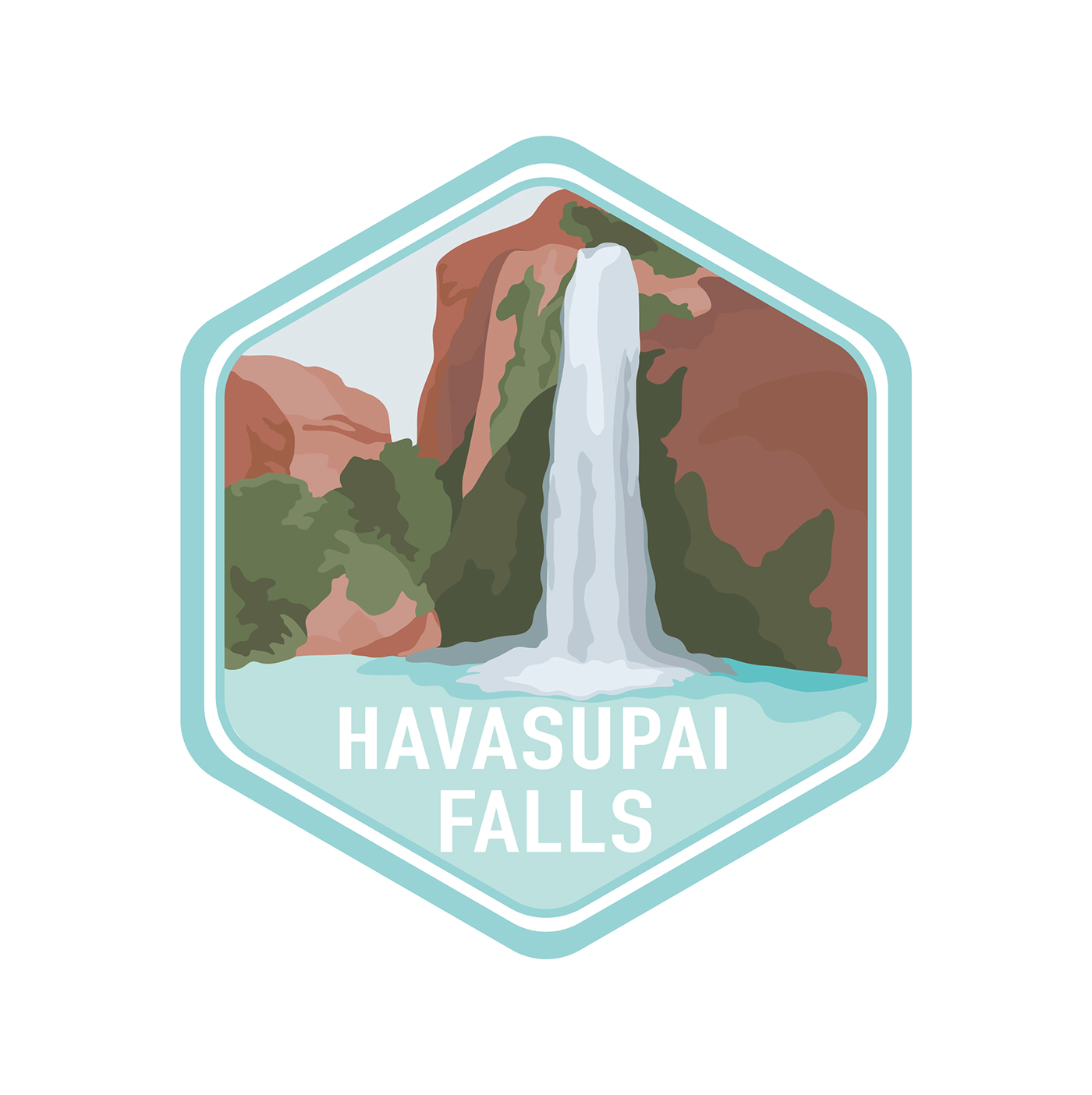 101 ý tưởng thiết kế logo thác nước - Gudlogo