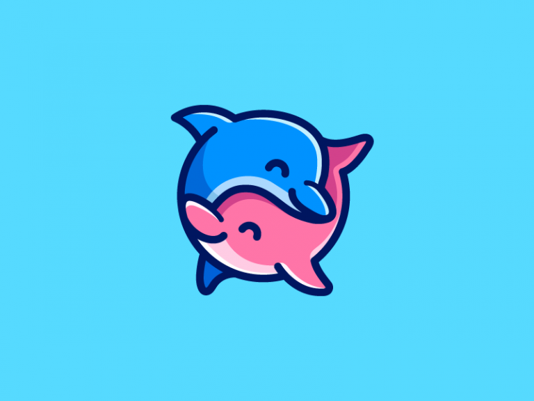 101 ý tưởng thiết kế logo con cá heo - Gudlogo
